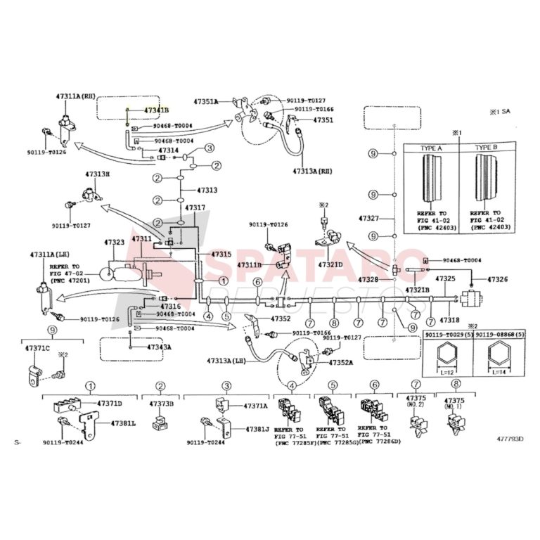 CAÑO DE FRENO DELANTERO DER. MORDAZA HILUX-SW4 2005-2012 VIGO ORIGINAL ...
